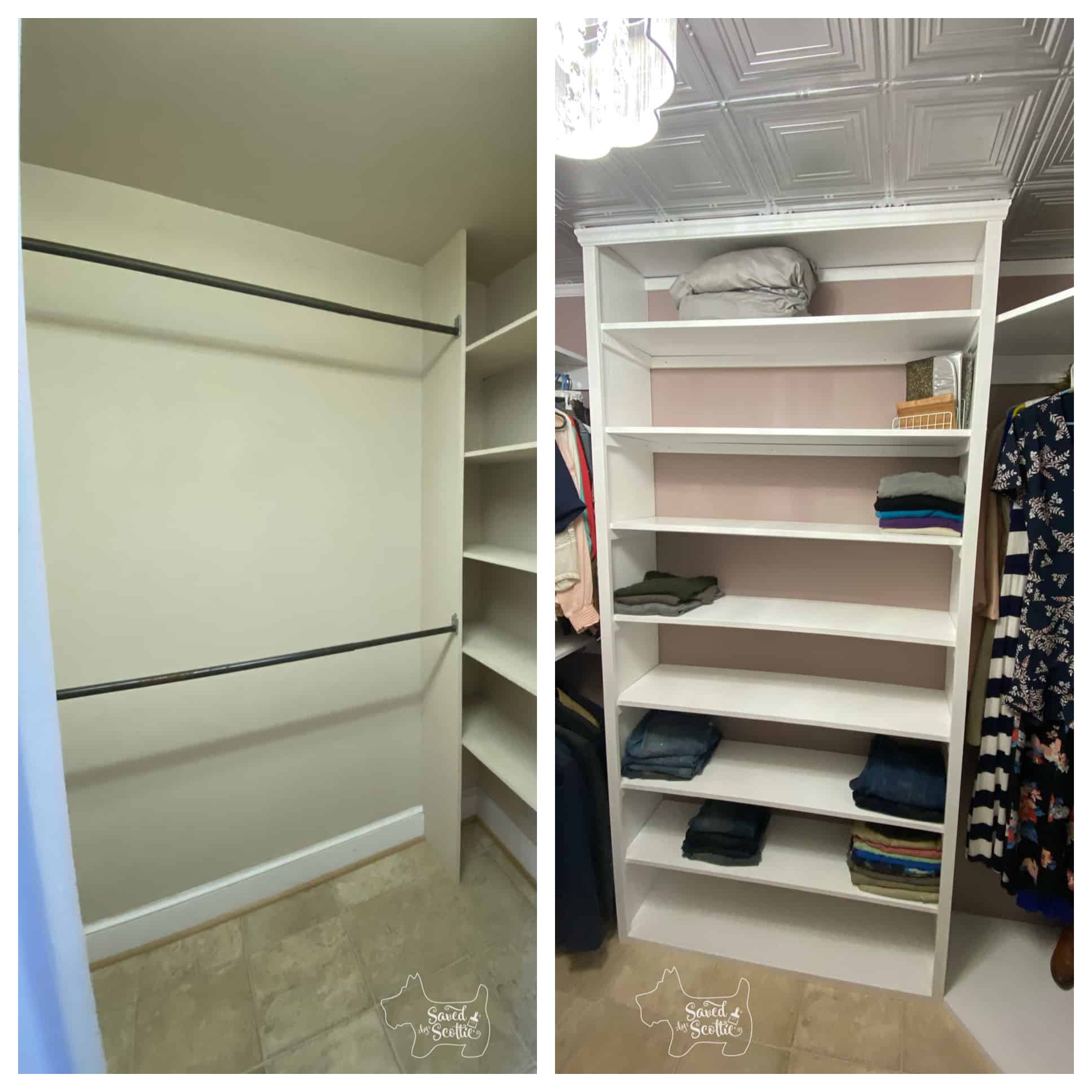 Closet Redo Before And After